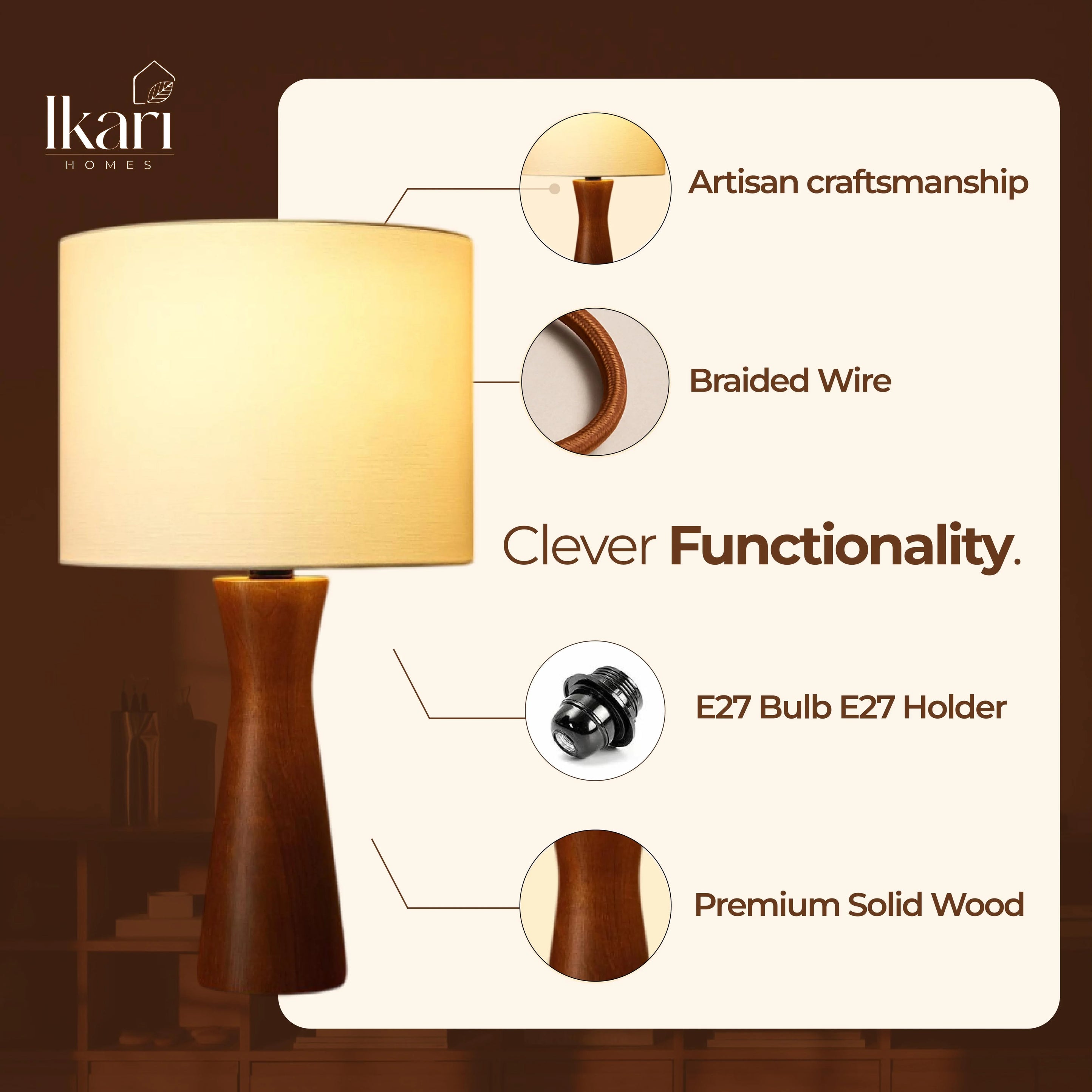 Luma Stem Boho Lamp - Minimal Luxury, Crafted to Glow. – Ikari Homes